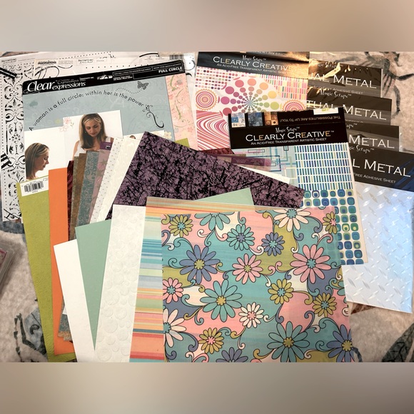 Expressions | Office | Colorful Craft Paper Set With Various Textures ...